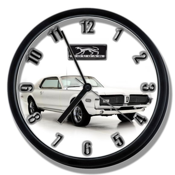 Clock | Wall Decor | 968 Mercury Cougar White Clock New | Poshmark